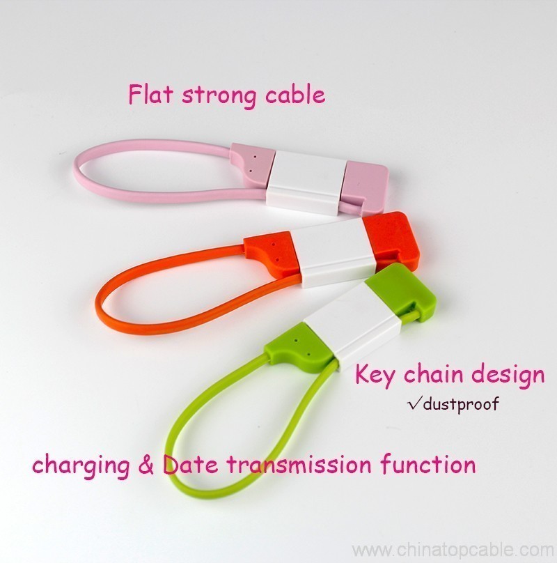 20cm key chain design micro usb charging cable - Hengye Cable Factory Store