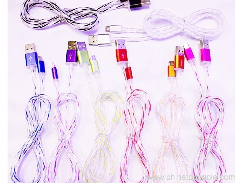 Rainbow Charger Micro USB Data Cable Cord - Hengye Cable Factory Store