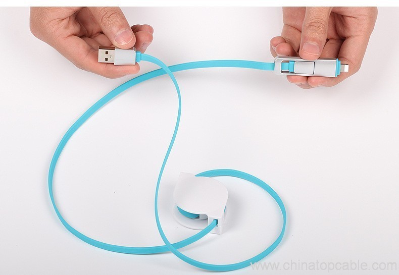 2 in 1 Retractable USB Cable - Hengye Cable Factory Store