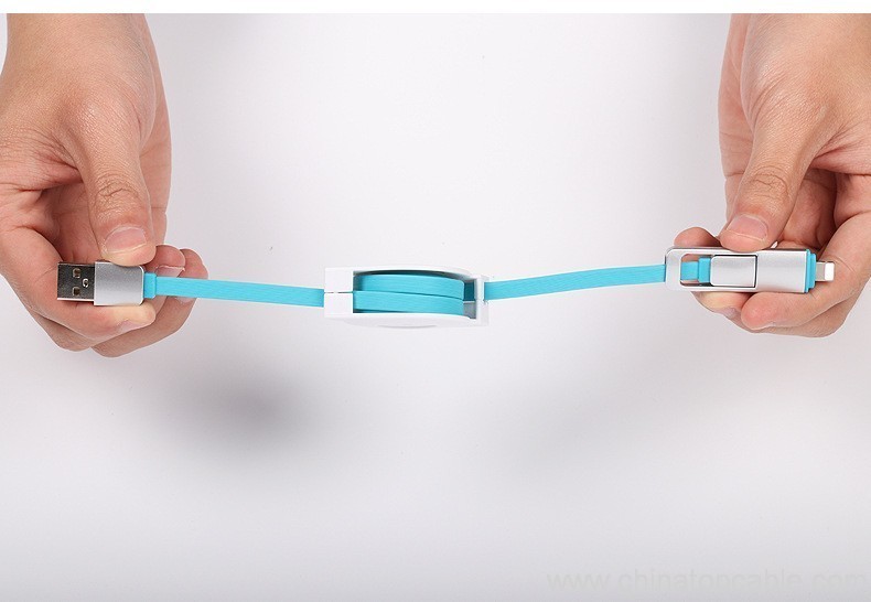 2 in 1 Retractable USB Cable - Hengye Cable Factory Store