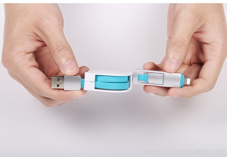 2 in 1 Retractable USB Cable - Hengye Cable Factory Store