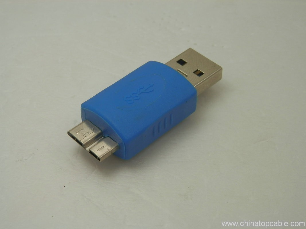 High Speed USB 3.0 A Male to Micro USB 3.0 B Male Adapter - Hengye ...