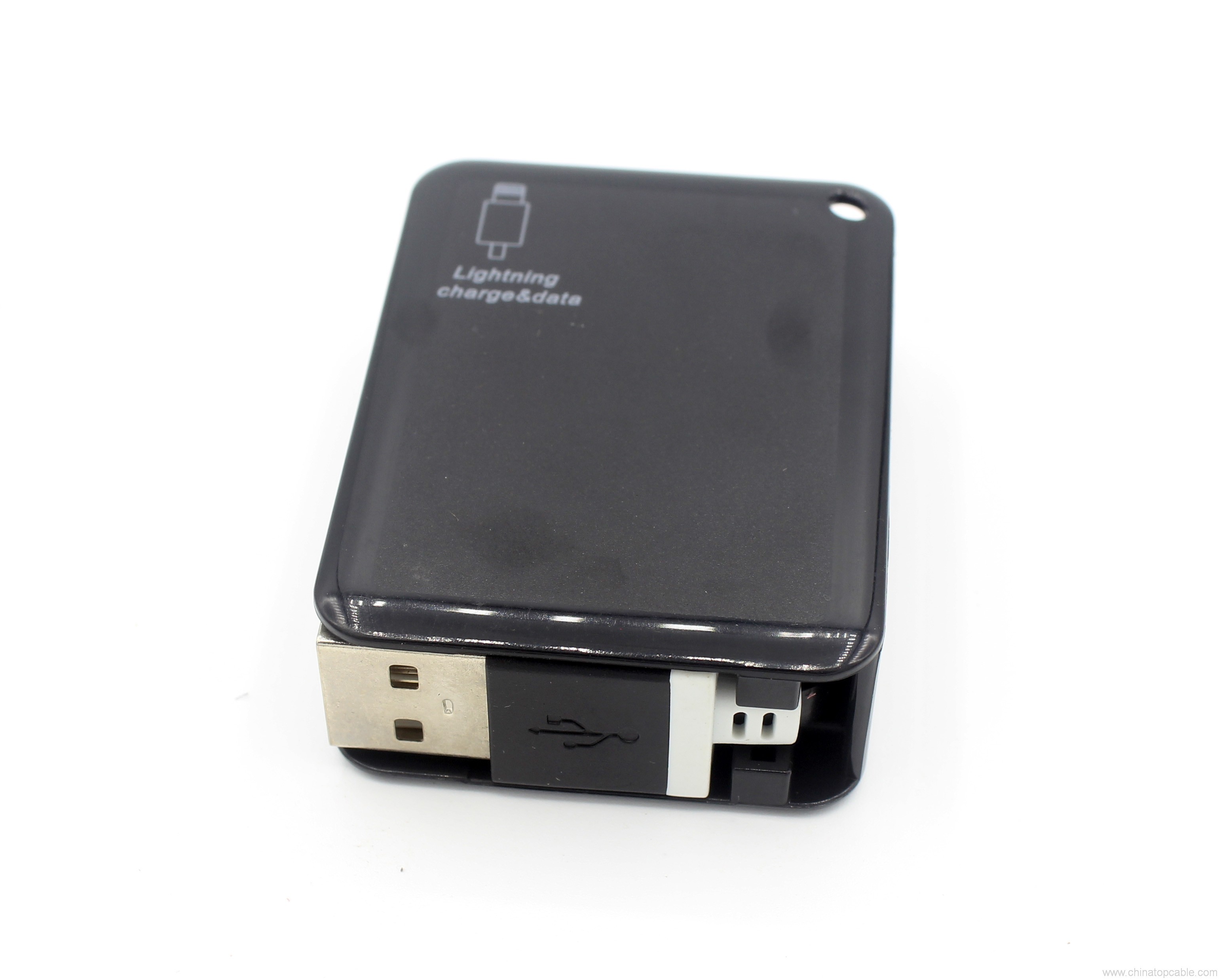 Square Shape Retractable USB Date Cable with Key Ring hole - Hengye ...