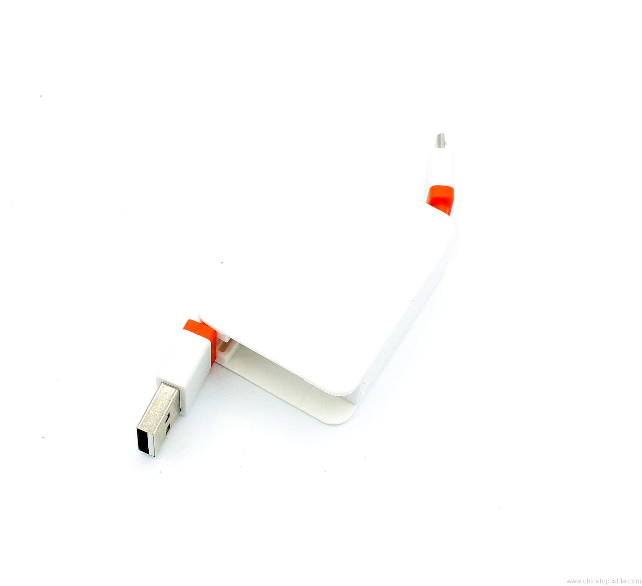 Square Shape Retractable USB Date Cable with Key Ring hole - Hengye ...