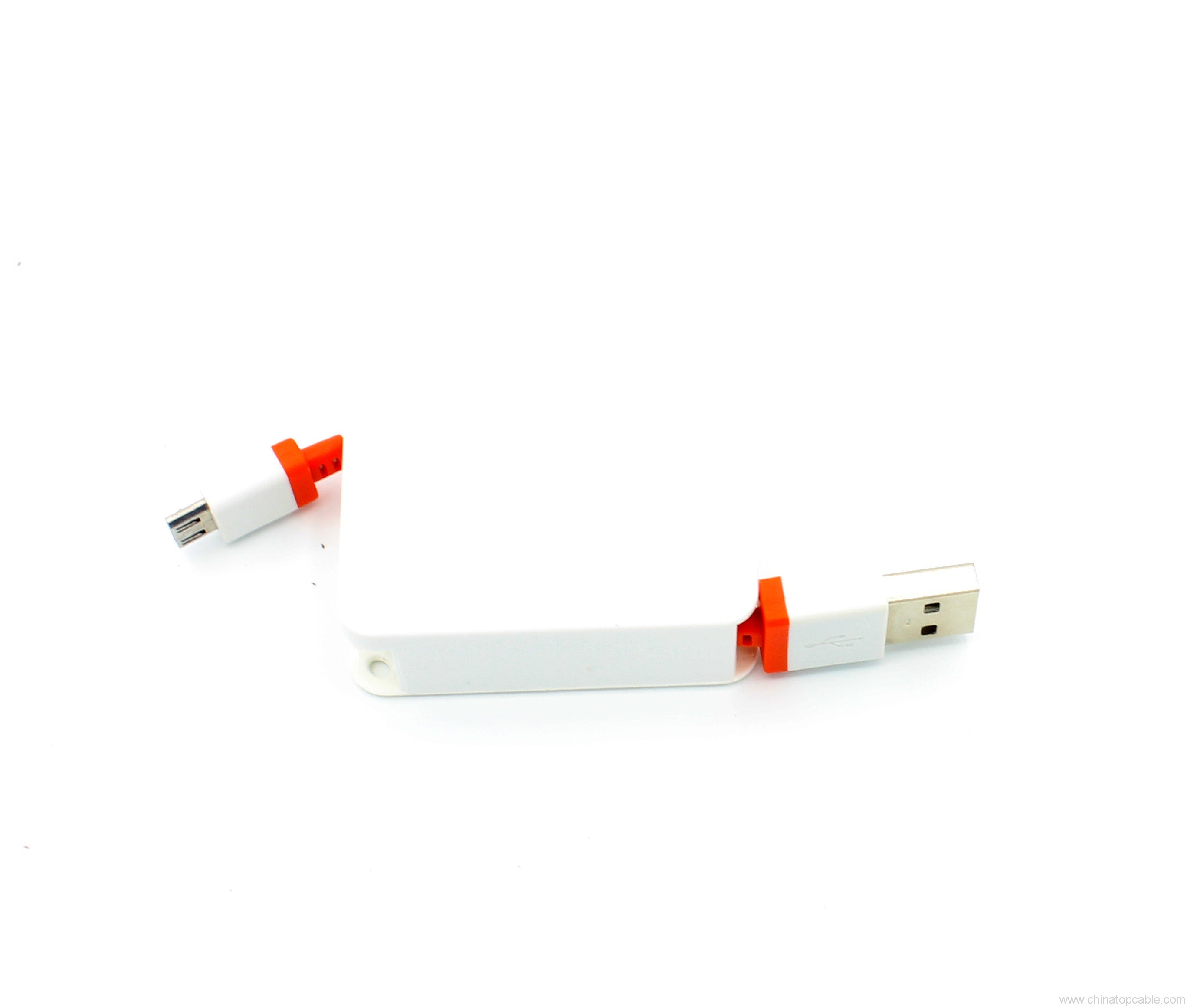 Square Shape Retractable USB Date Cable with Key Ring hole - Hengye ...
