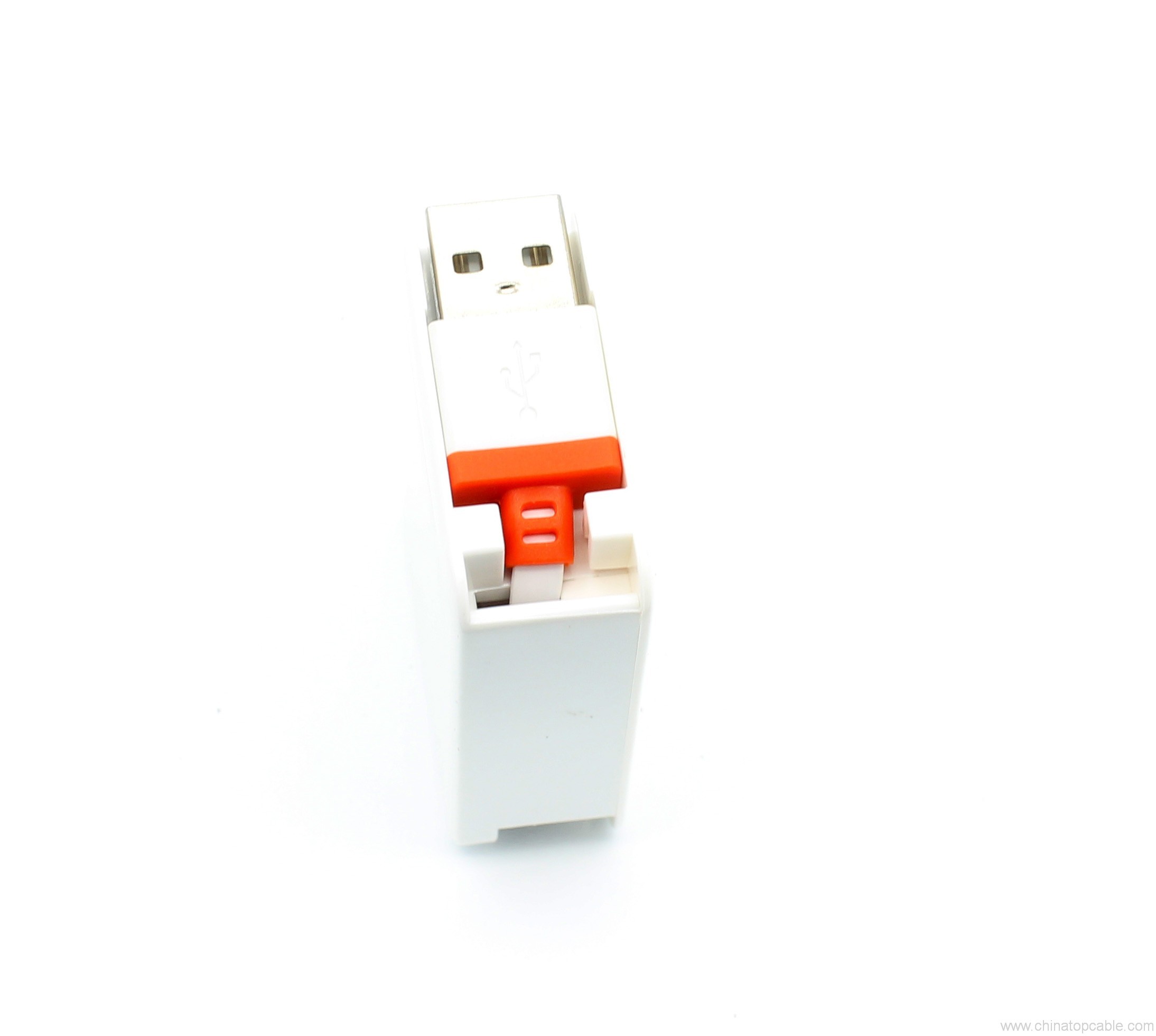 Square Shape Retractable USB Date Cable with Key Ring hole - Hengye ...