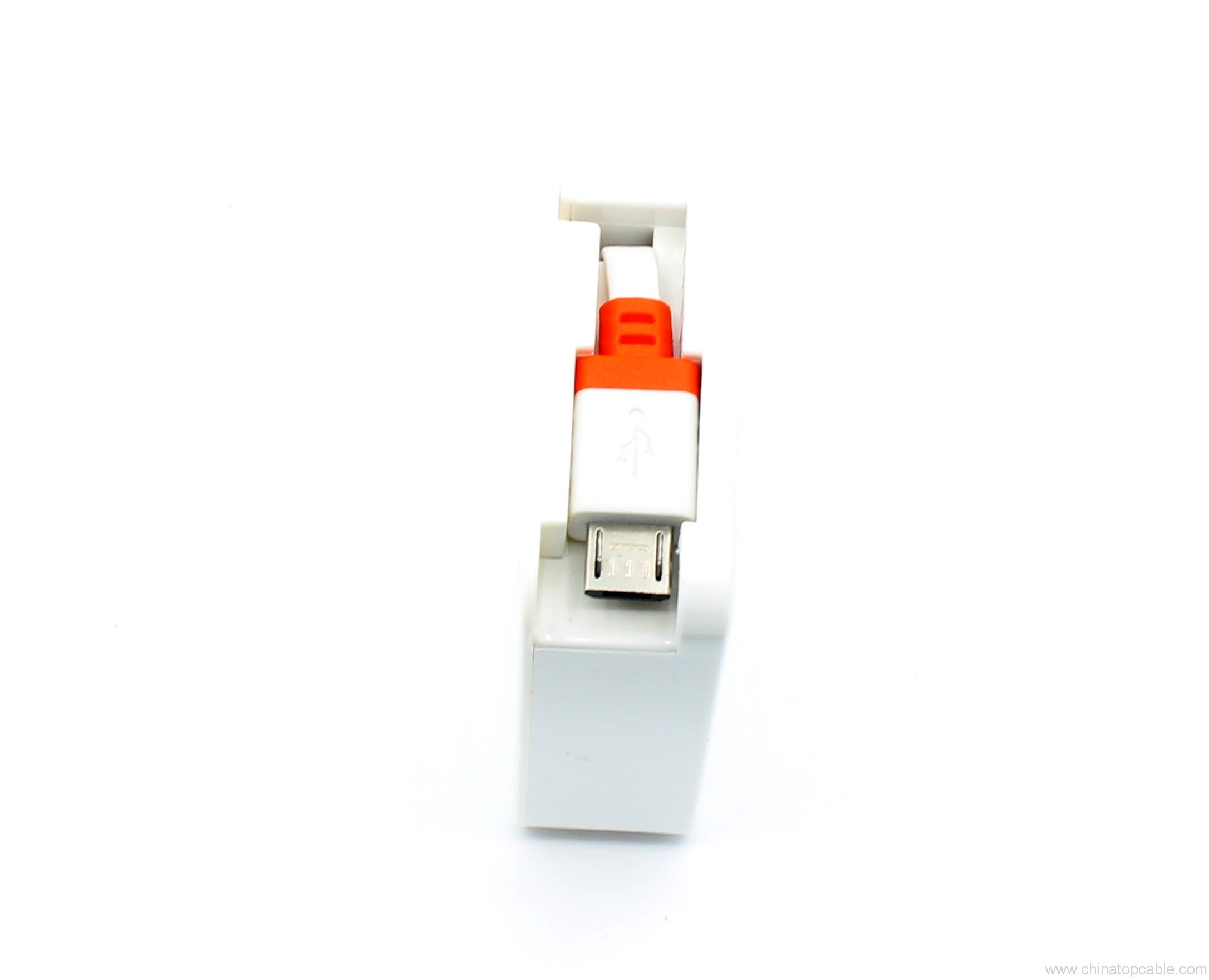 Square Shape Retractable USB Date Cable with Key Ring hole - Hengye ...
