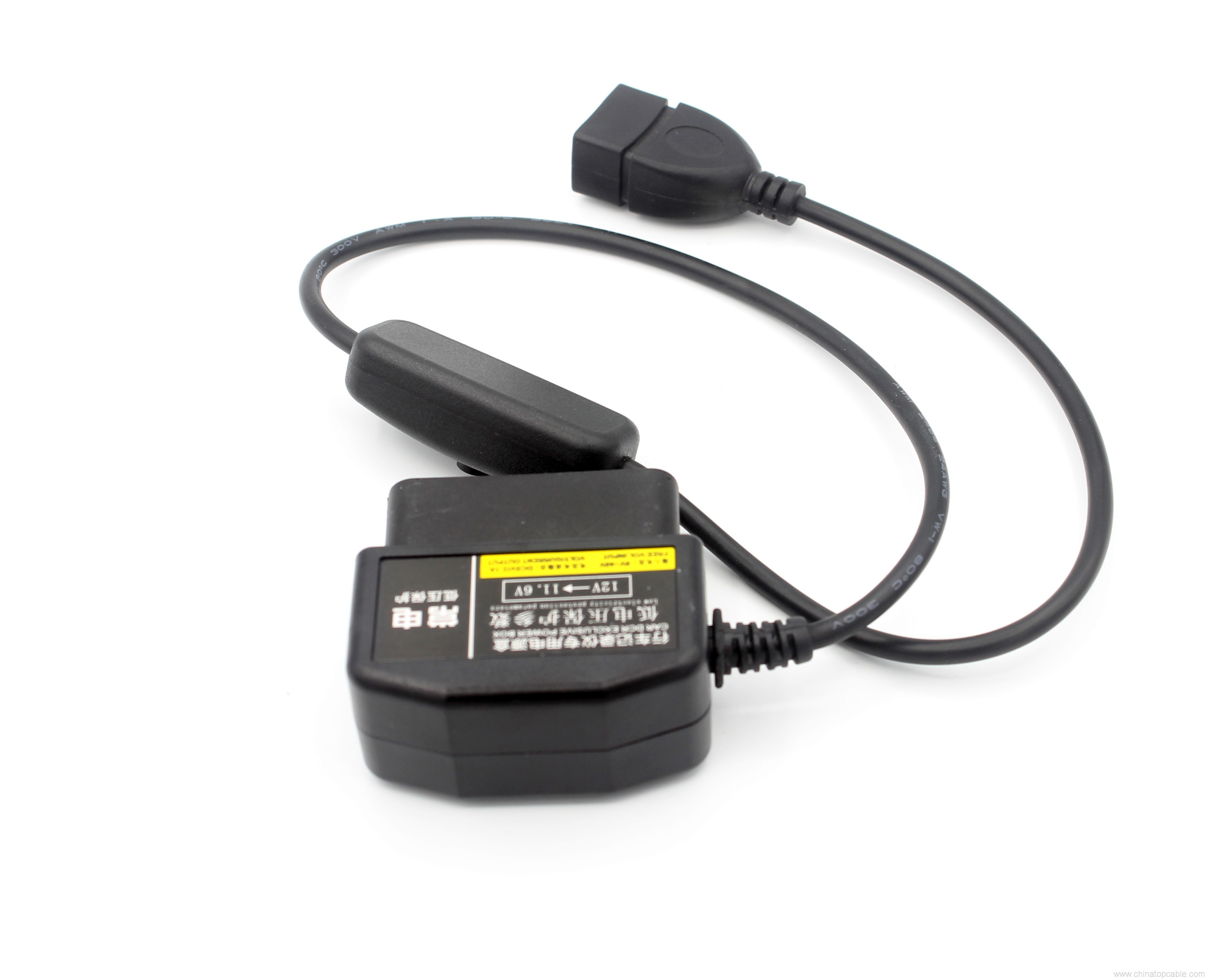 OBD2 16Pin till USB-laddare kabel med strömbrytare för bil DVR GPS - Hengye kabel Factory Store
