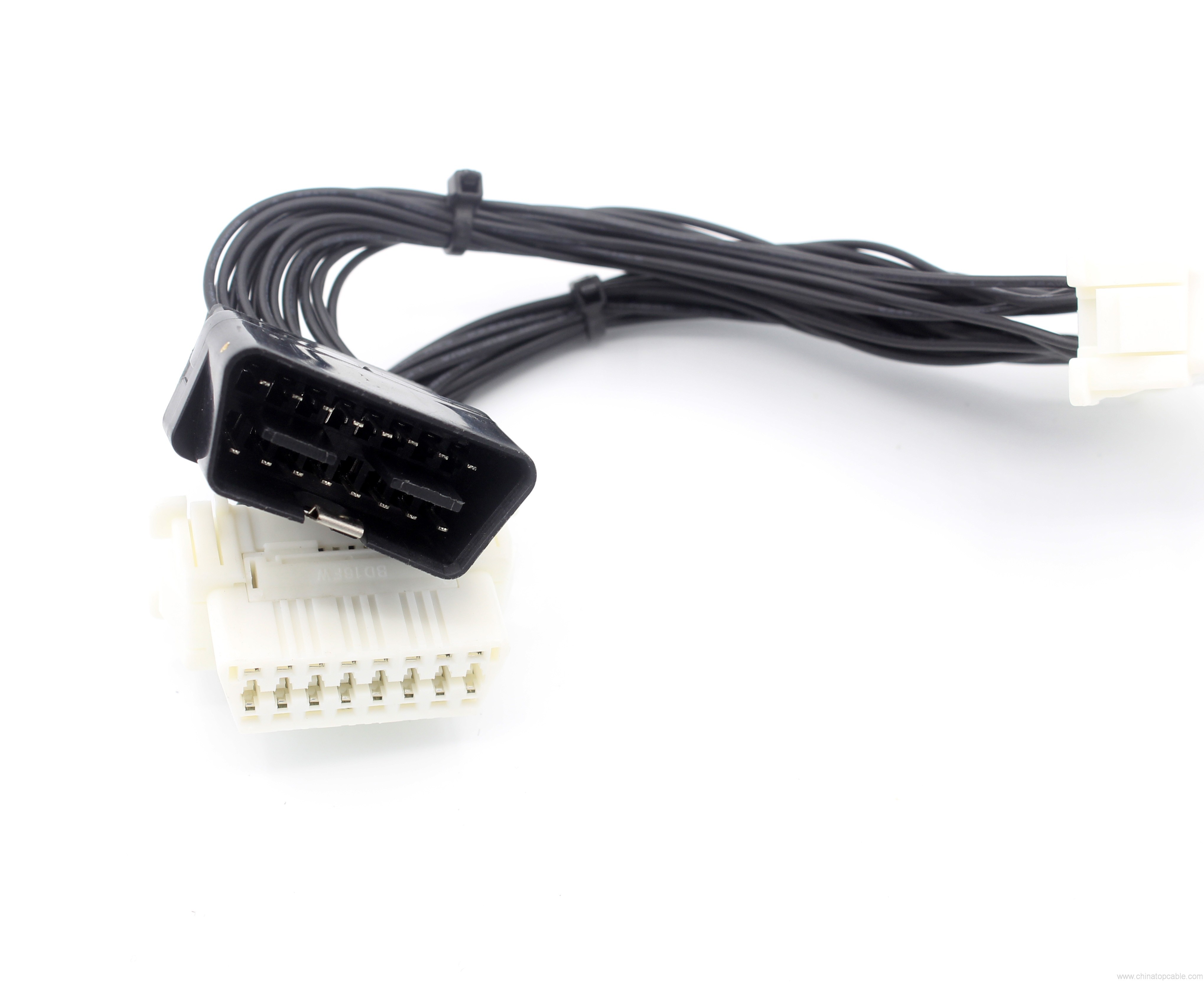 OBDII Diagnostic Splitter Extension Cable 16Pin 1 Male to 2 Female ...