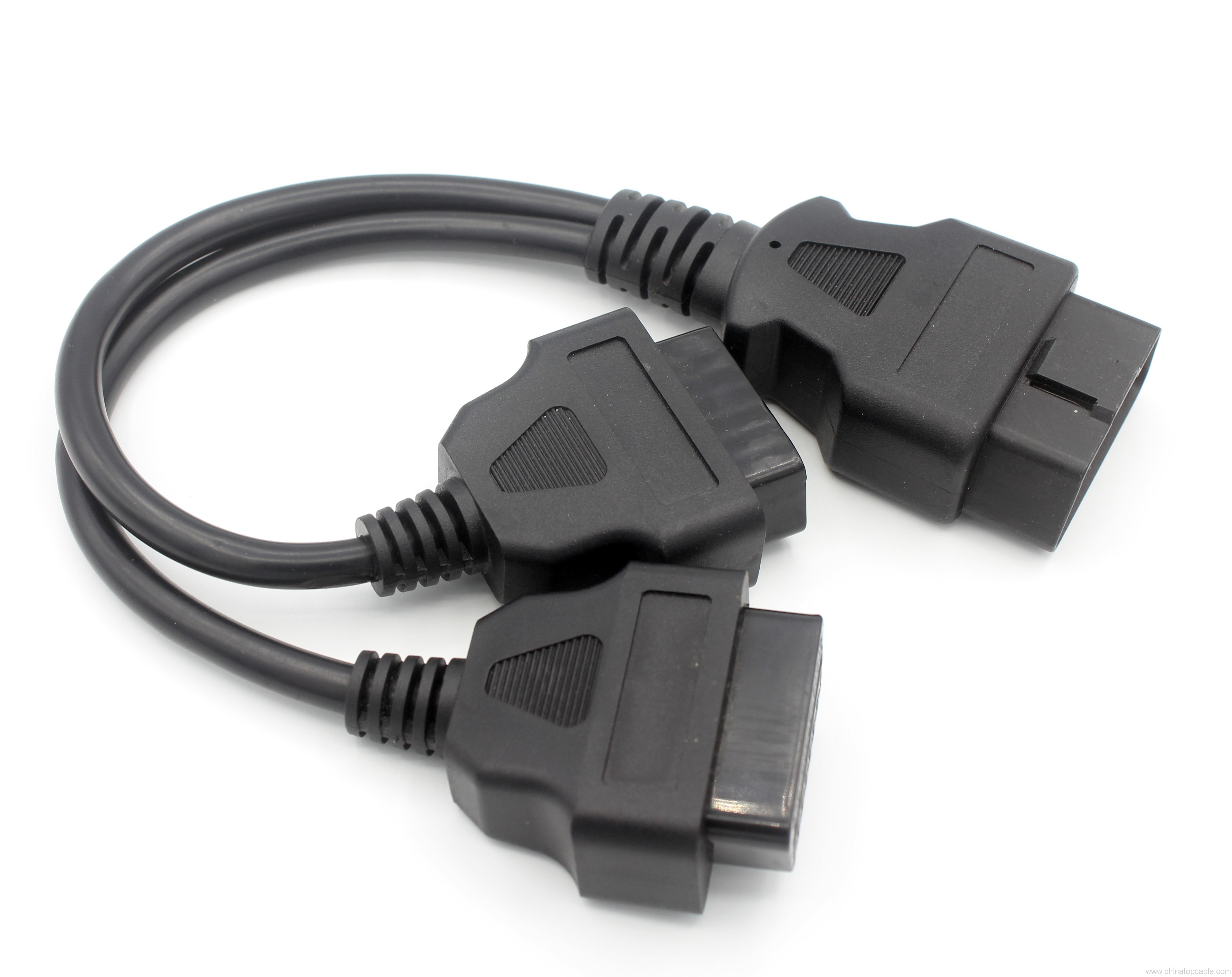 1 to 2 OBD-II 16 Pin Extension Diagnostic Cable - Hengye Cable Factory ...