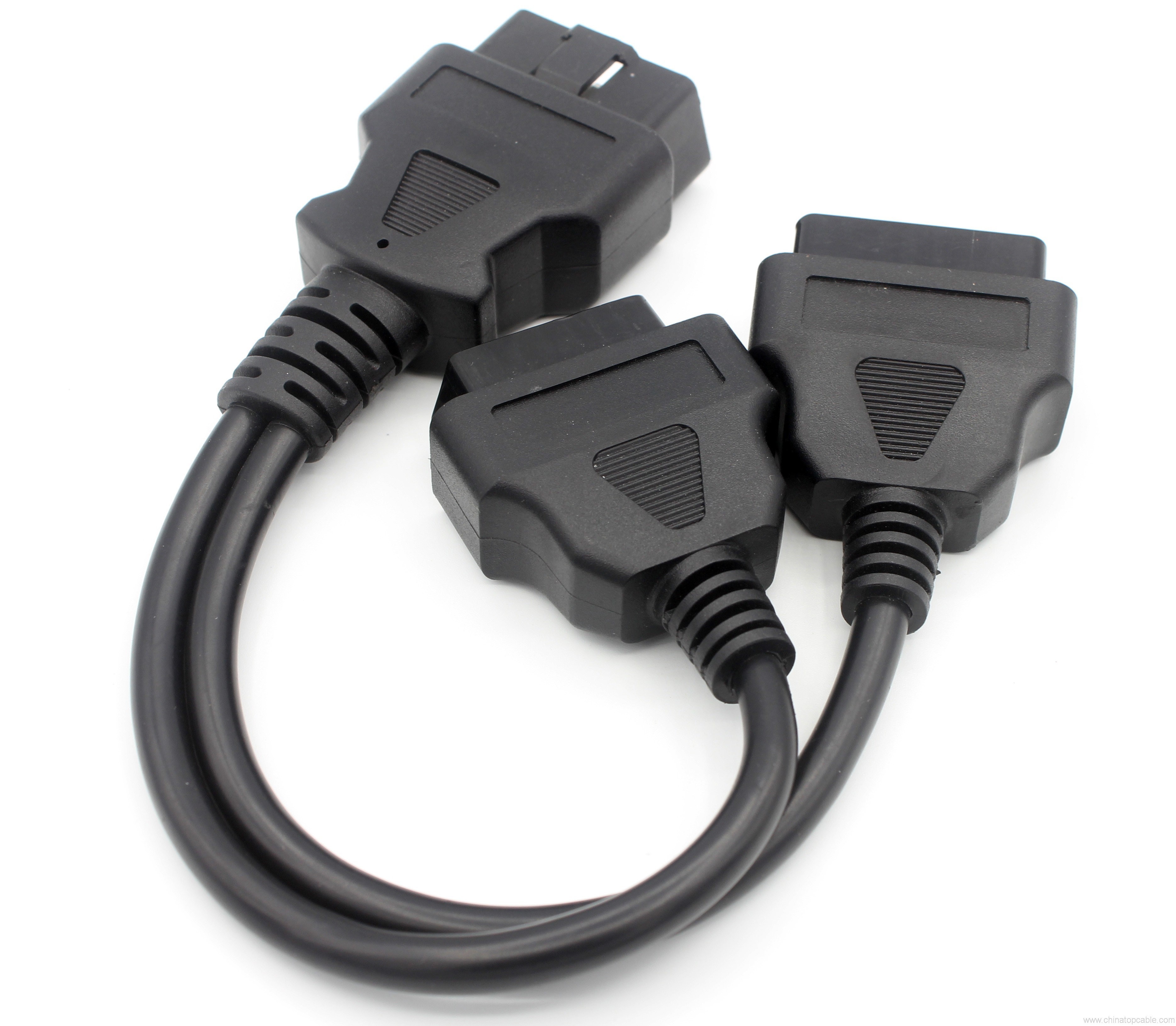 1 to 2 OBD-II 16 Pin Extension Diagnostic Cable - Hengye Cable Factory ...