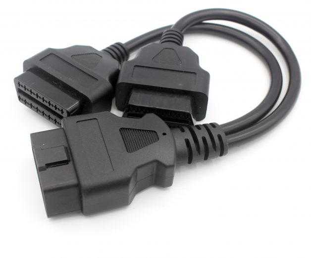 1 to 2 OBD-II 16 Pin Extension Diagnostic Cable - Hengye Cable Factory ...