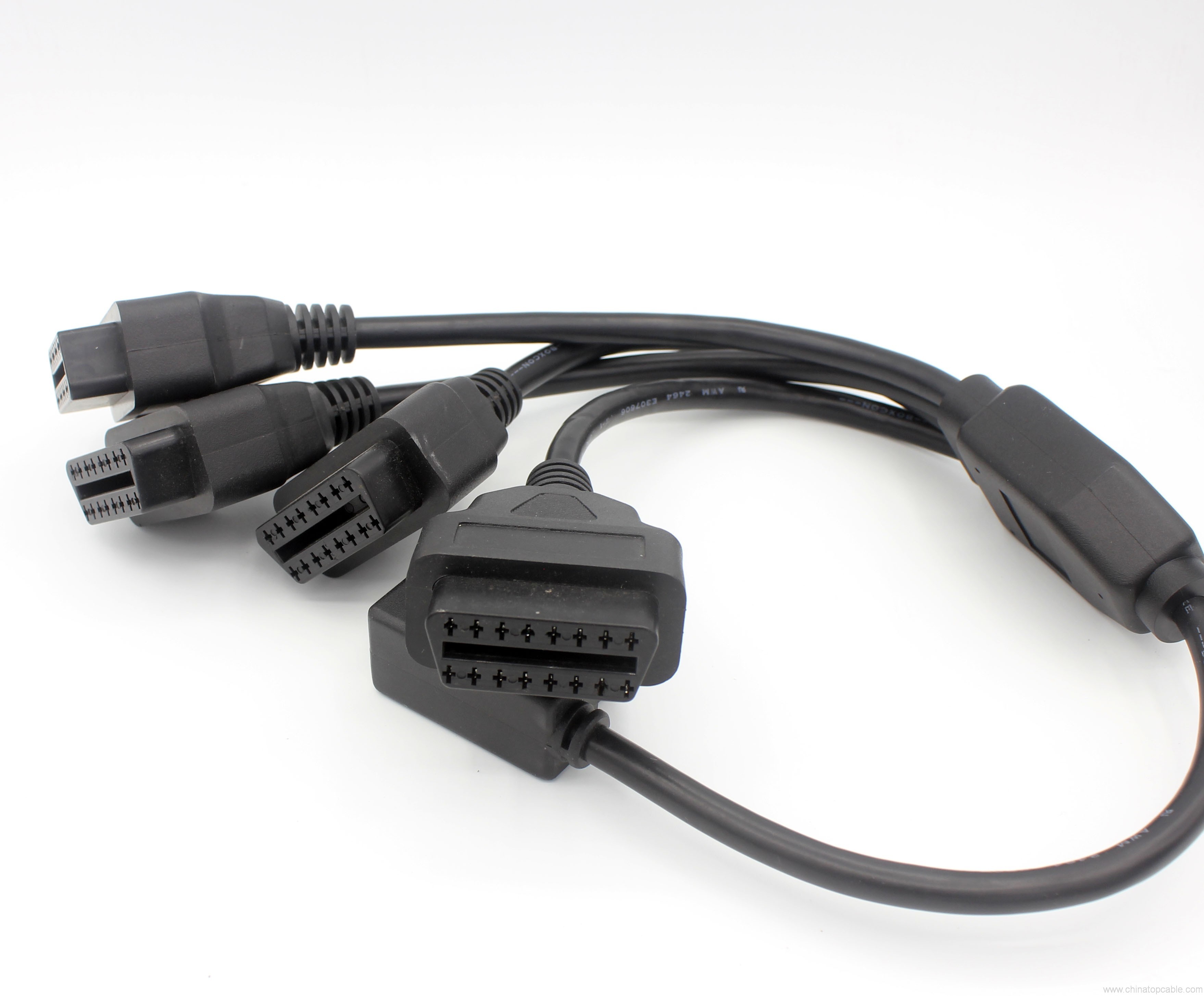 1 за да 4 OBD2 OBD-II 16 Мъже/ПИН M/F сплитер Удължителен кабел за ...