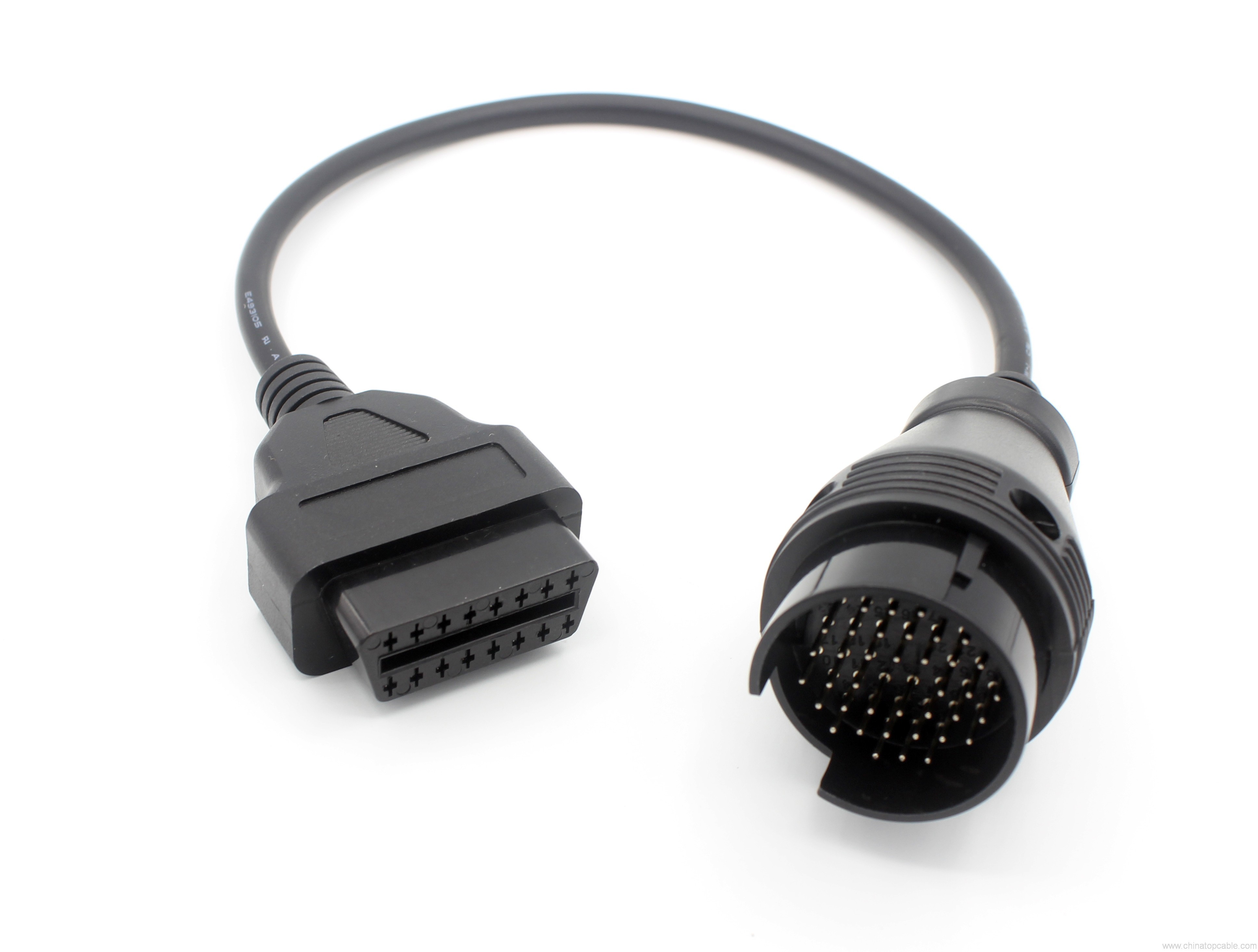 Car Interface To 16 Pin OBD2 OBDII Diagnostic Adapter Connector Cable ...