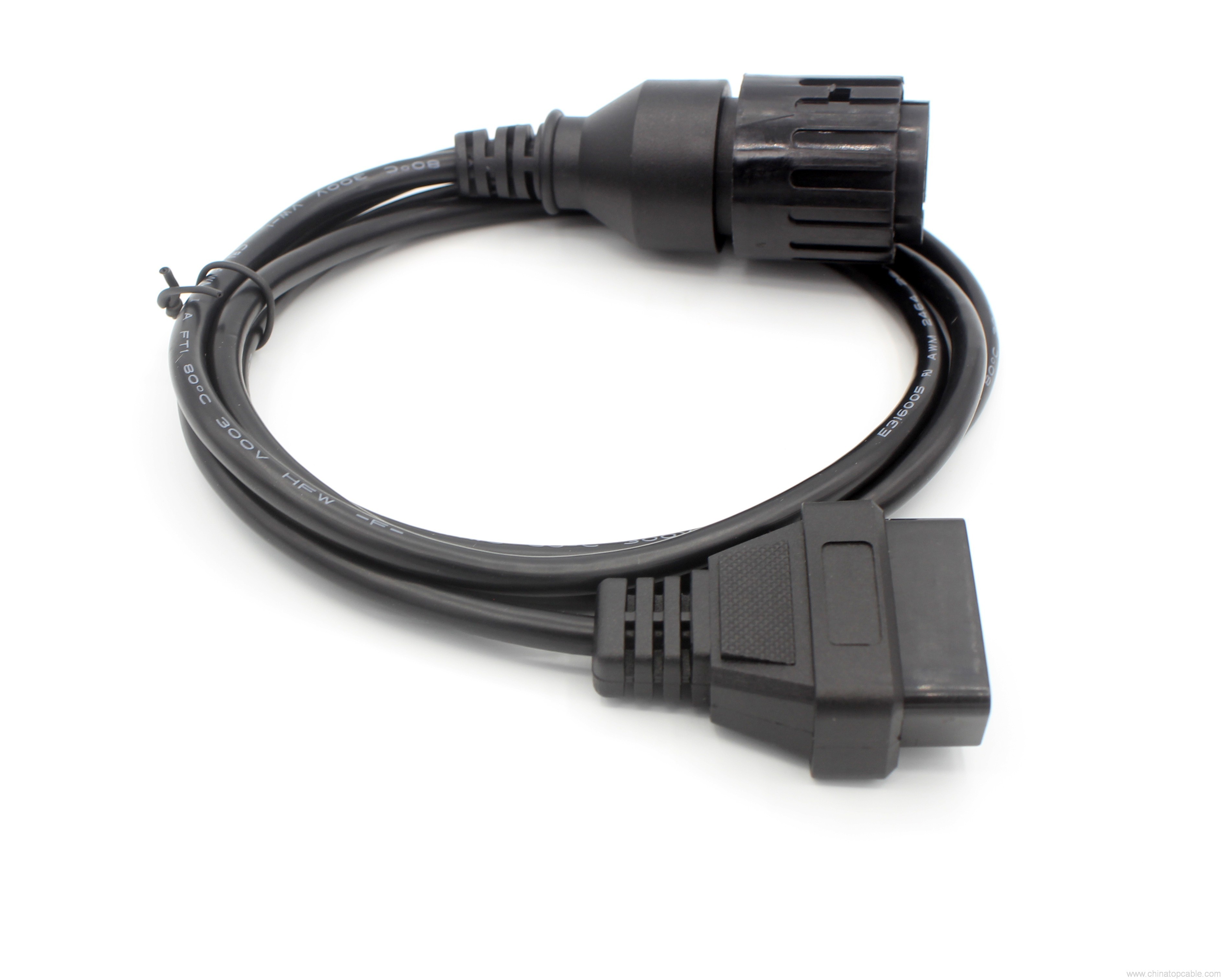Auto-Schnittstelle zu 16 PIN OBD2 OBDII Diagnose Adapter Stecker Kabel ...