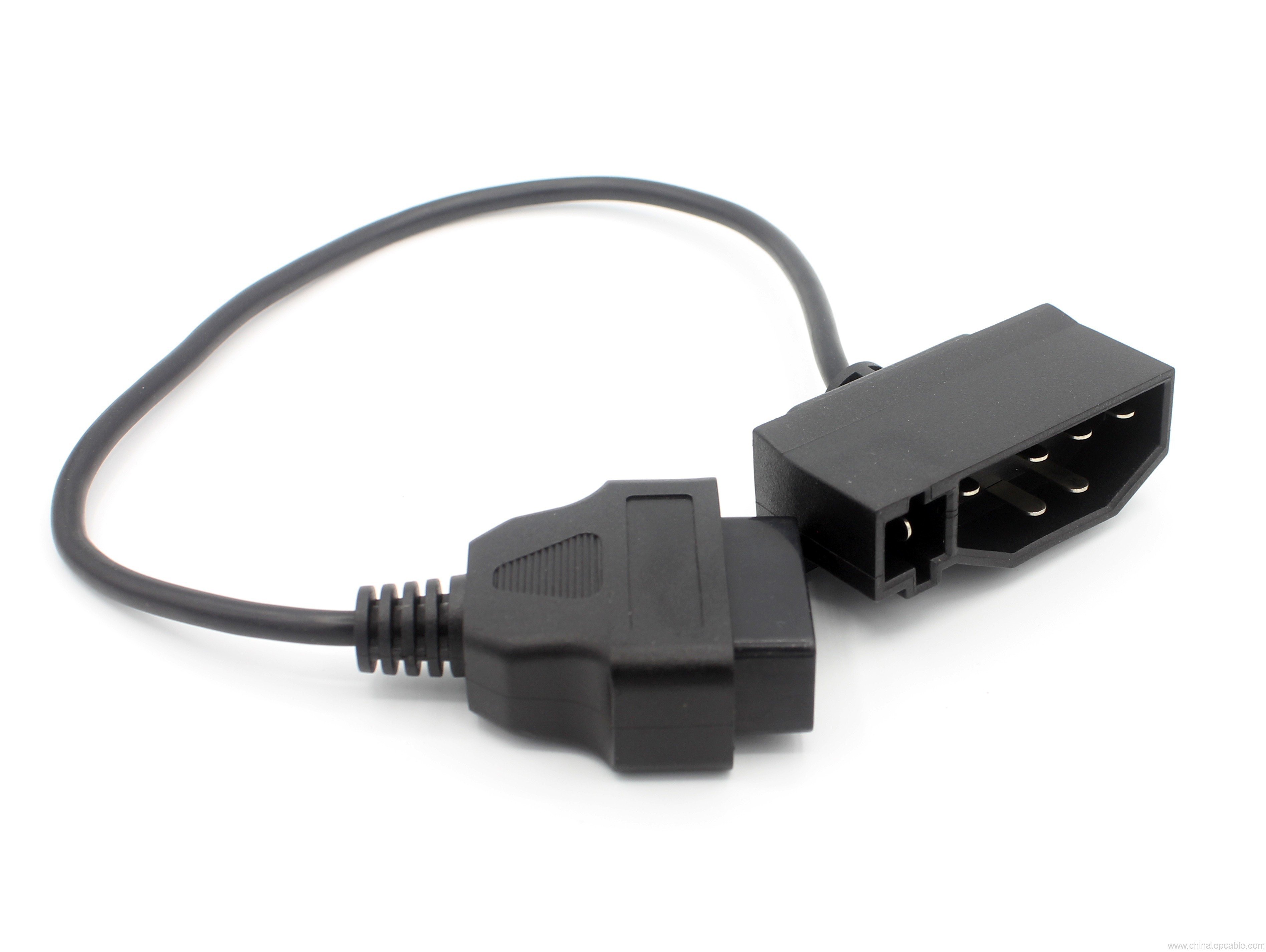 Car Interface To 16 Pin OBD2 OBDII Diagnostic Adapter Connector Cable ...