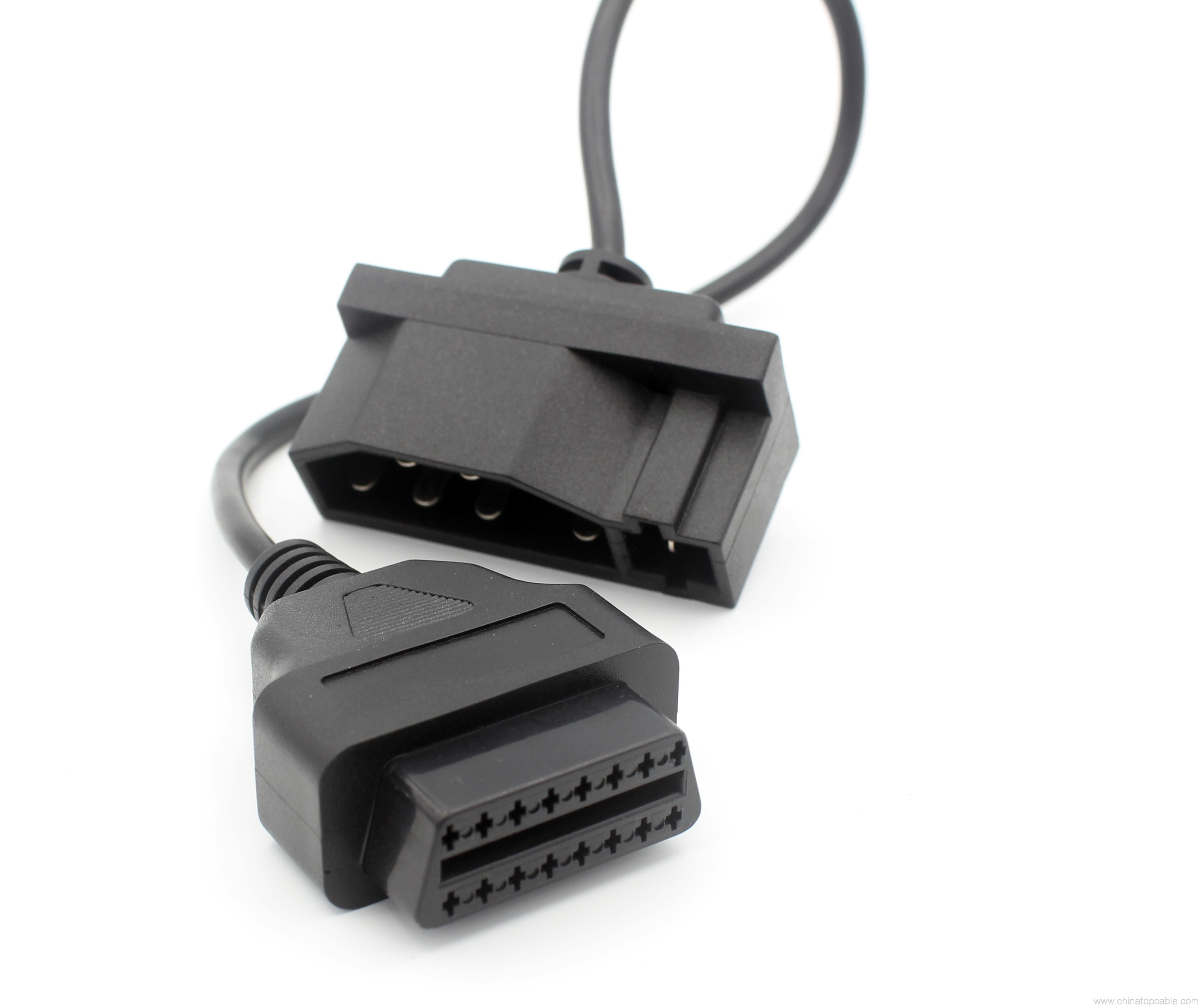 Car Interface To 16 Pin OBD2 OBDII Diagnostic Adapter Connector Cable ...