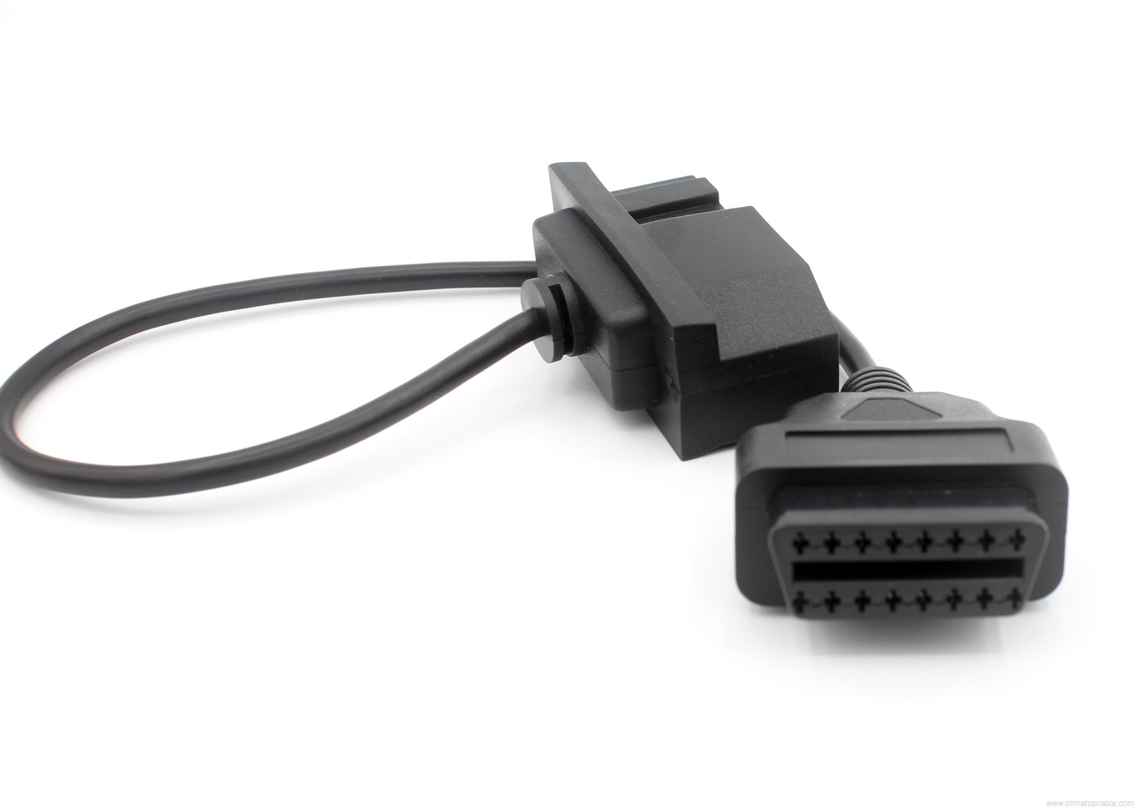 Car Interface To 16 Pin OBD2 OBDII Diagnostic Adapter Connector Cable ...