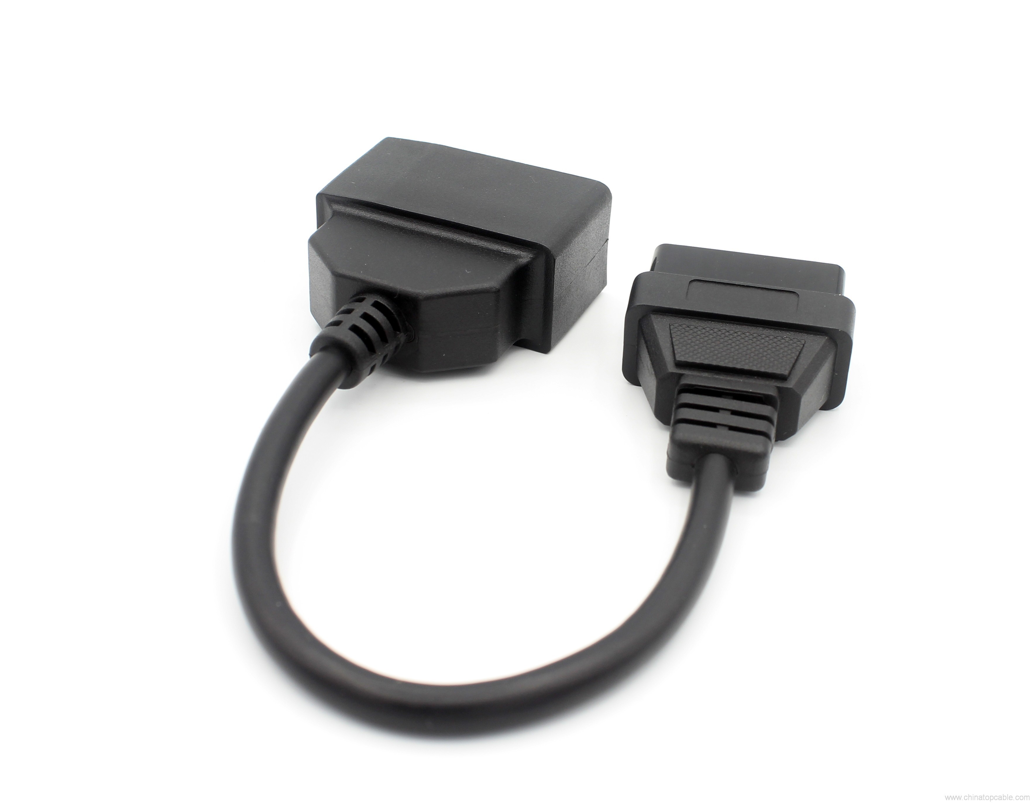 Car Interface To 16 Pin OBD2 OBDII Diagnostic Adapter Connector Cable ...