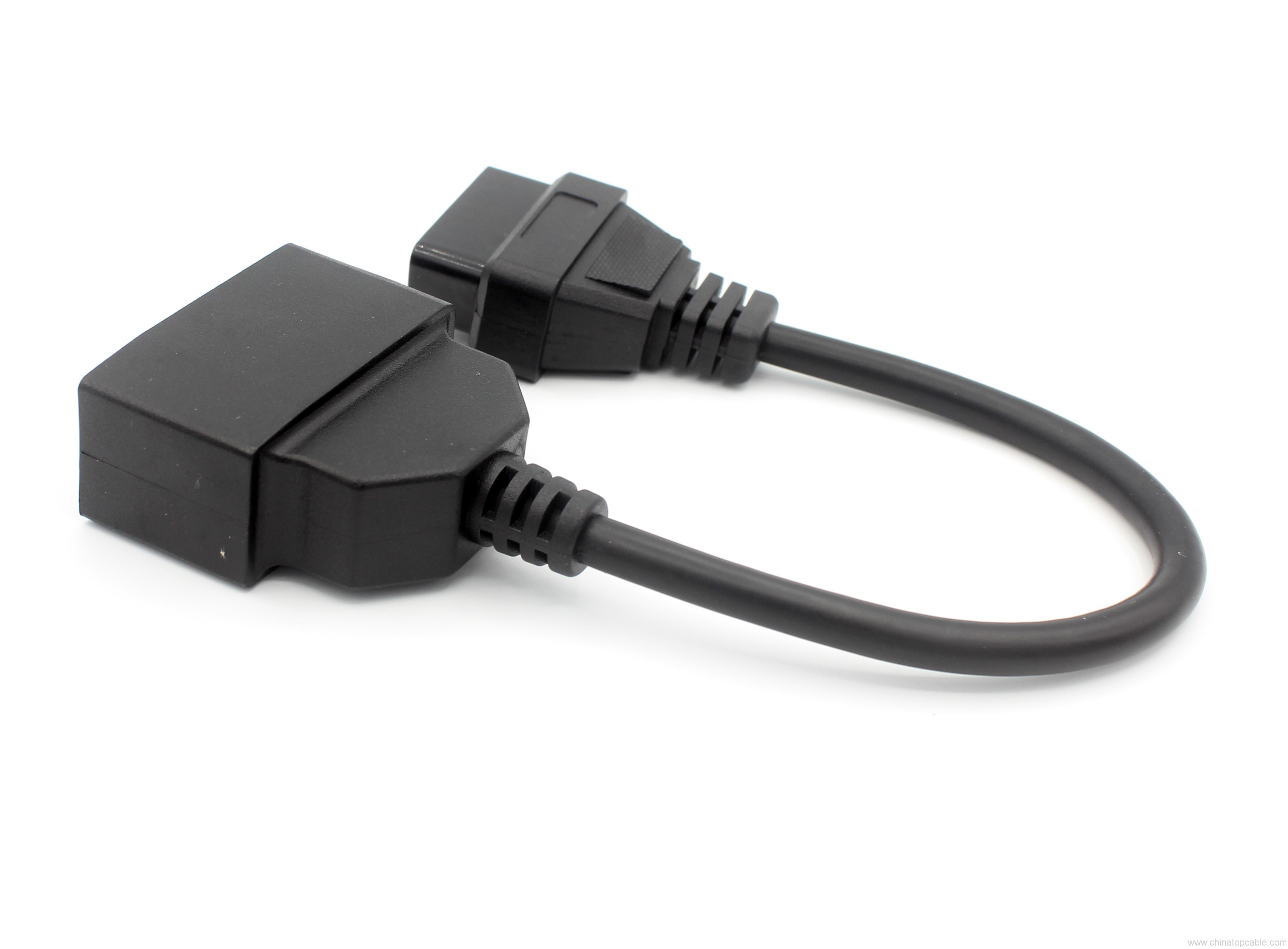 Car Interface To 16 Pin OBD2 OBDII Diagnostic Adapter Connector Cable ...