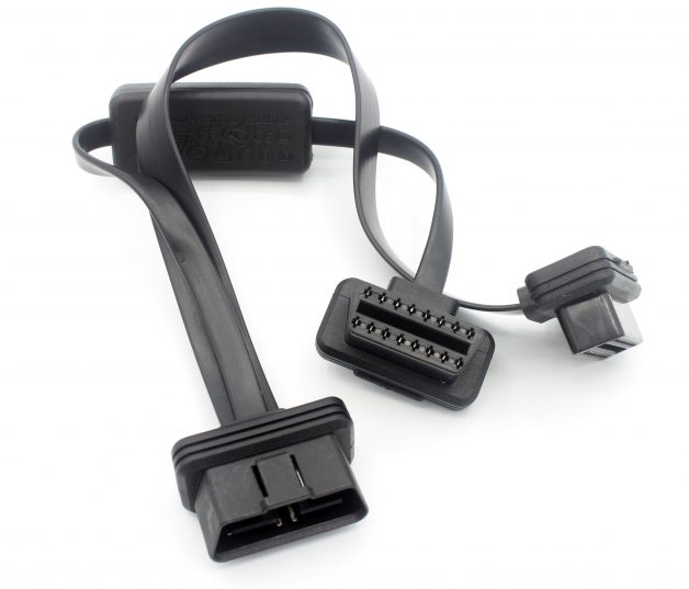 OBD2 OBD-II 16 Pin Male to M/F Splitter Extension Diagnostic Cable 1 to ...