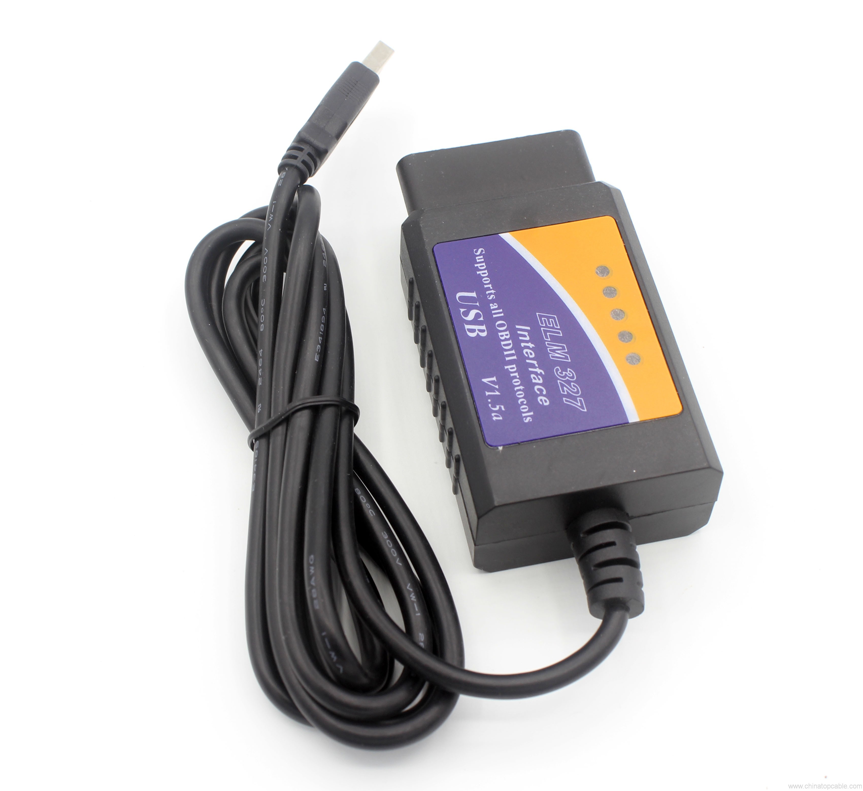 OBD2 OBD-II Diagnostic Interface ELM327 Auto Scanner Tool USB Standard ...