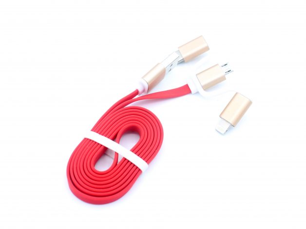 3 in 1 Micro+IOS+Type-c Connector Charging+Data Transfer Use USB Cable ...