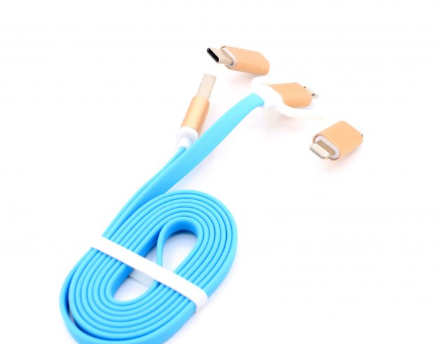 3 in 1 Micro+IOS+Type-c Connector Charging+Data Transfer Use USB Cable ...