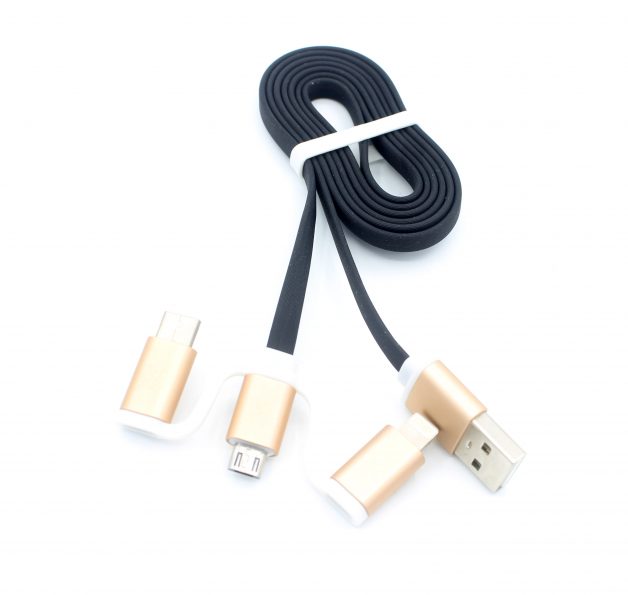 3 in 1 Micro+IOS+Type-c Connector Charging+Data Transfer Use USB Cable ...