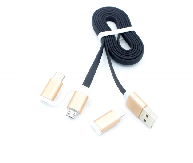 3 in 1 Micro+IOS+Type-c Connector Charging+Data Transfer Use USB Cable ...