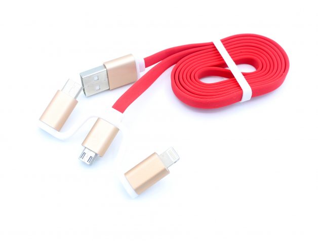 3 in 1 Micro+IOS+Type-c Connector Charging+Data Transfer Use USB Cable ...