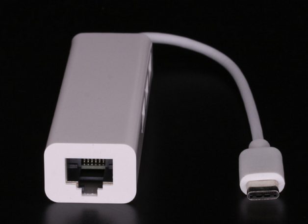 USB 3.1 Type C to 3 Ports USB 3.0 HUB RJ45 Ethernet Network LAN Port ...