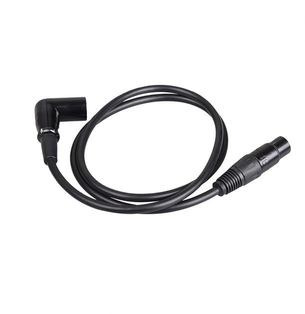 Right Angle Male to Female XLR Cable - Premium Microphone DMX Signal ...