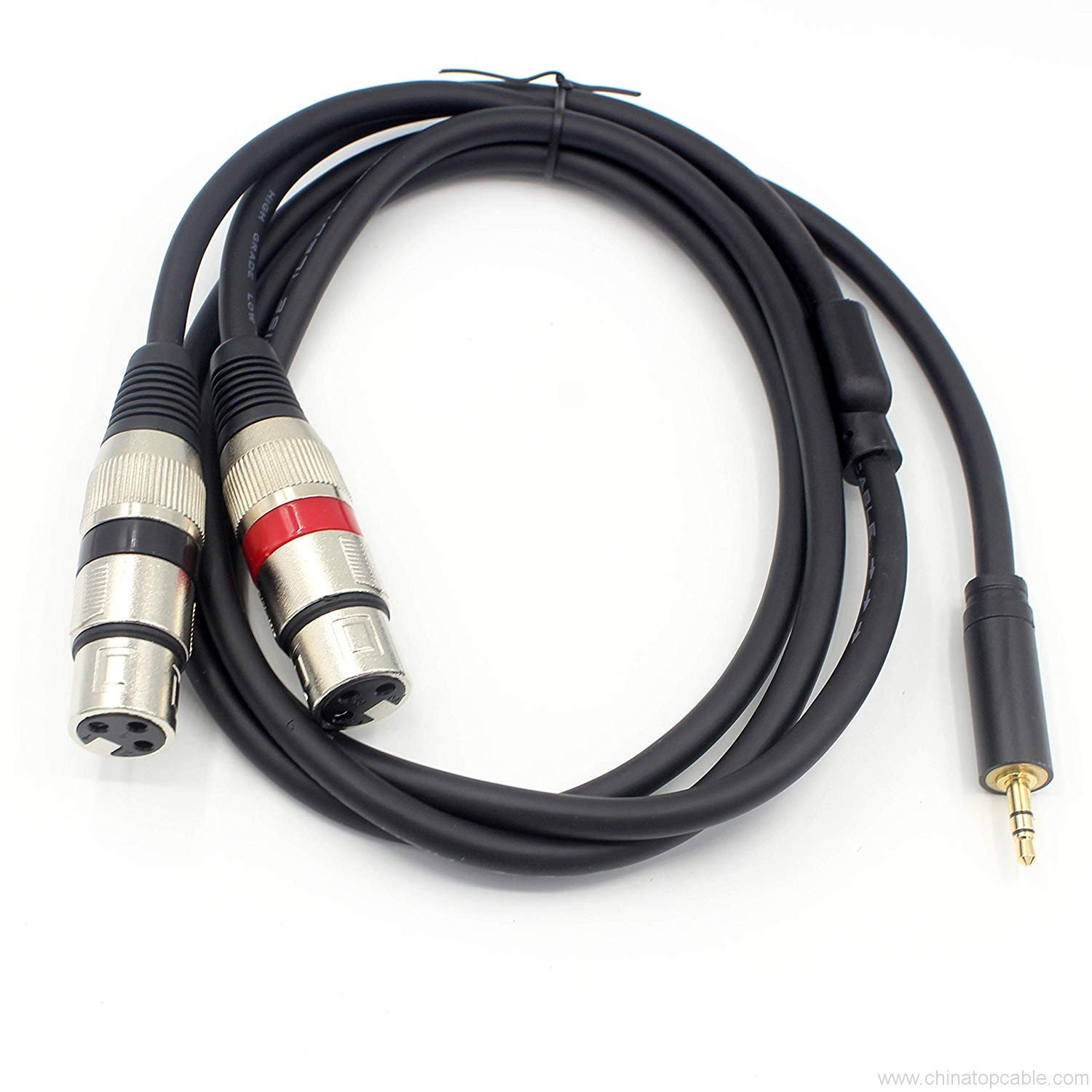 18 인치 Trs를 2 Xlr Y 어댑터 케이블 35mm 미니 스테레오 잭 남성에서 듀얼 Xlr 인터커넥트 브레이크아웃 패치 스플리터 코드 Hengye 케이블