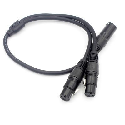1 XLR to 2 RCA Male Plug Stereo Plug Y Splitter, XLR Wire Cord Audio ...