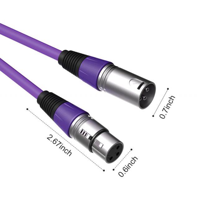 Audio Cable Cords, XLR Male to XLR Female Microphone Color Cables 1m to ...