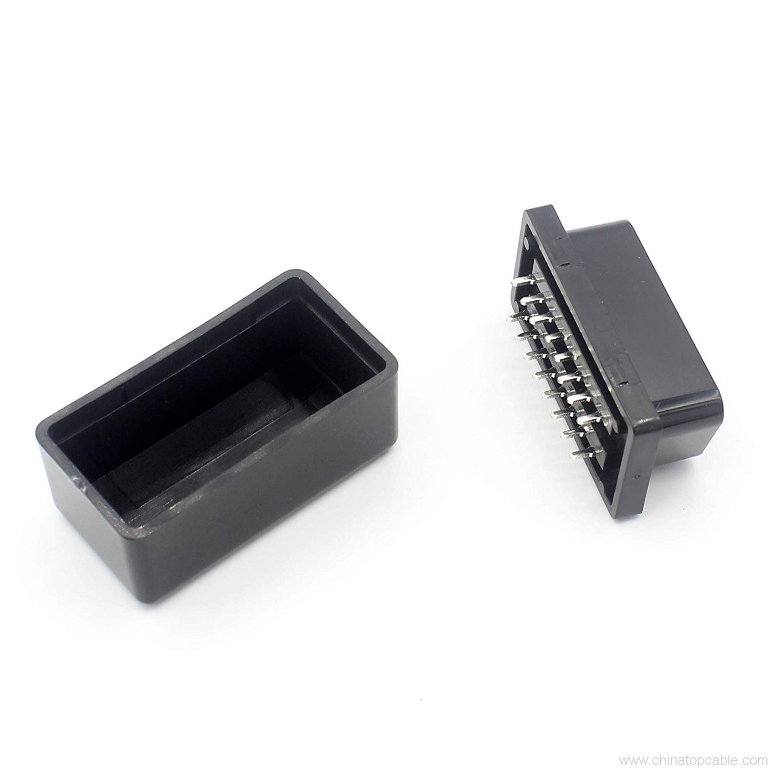 Mini OBD II Male Connector Device Housing,Obd2 16 Pin Adaptor J1962 ...
