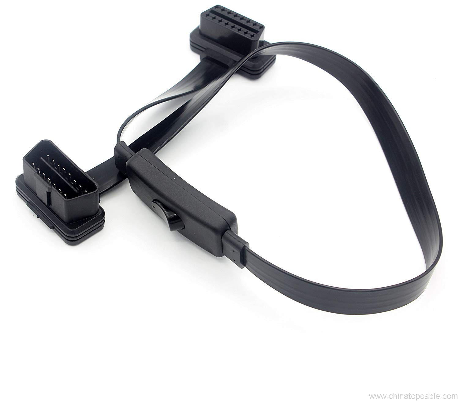 OBD II Extension Cable Male to Female 16 Pin Pass Through 60cm - Right ...