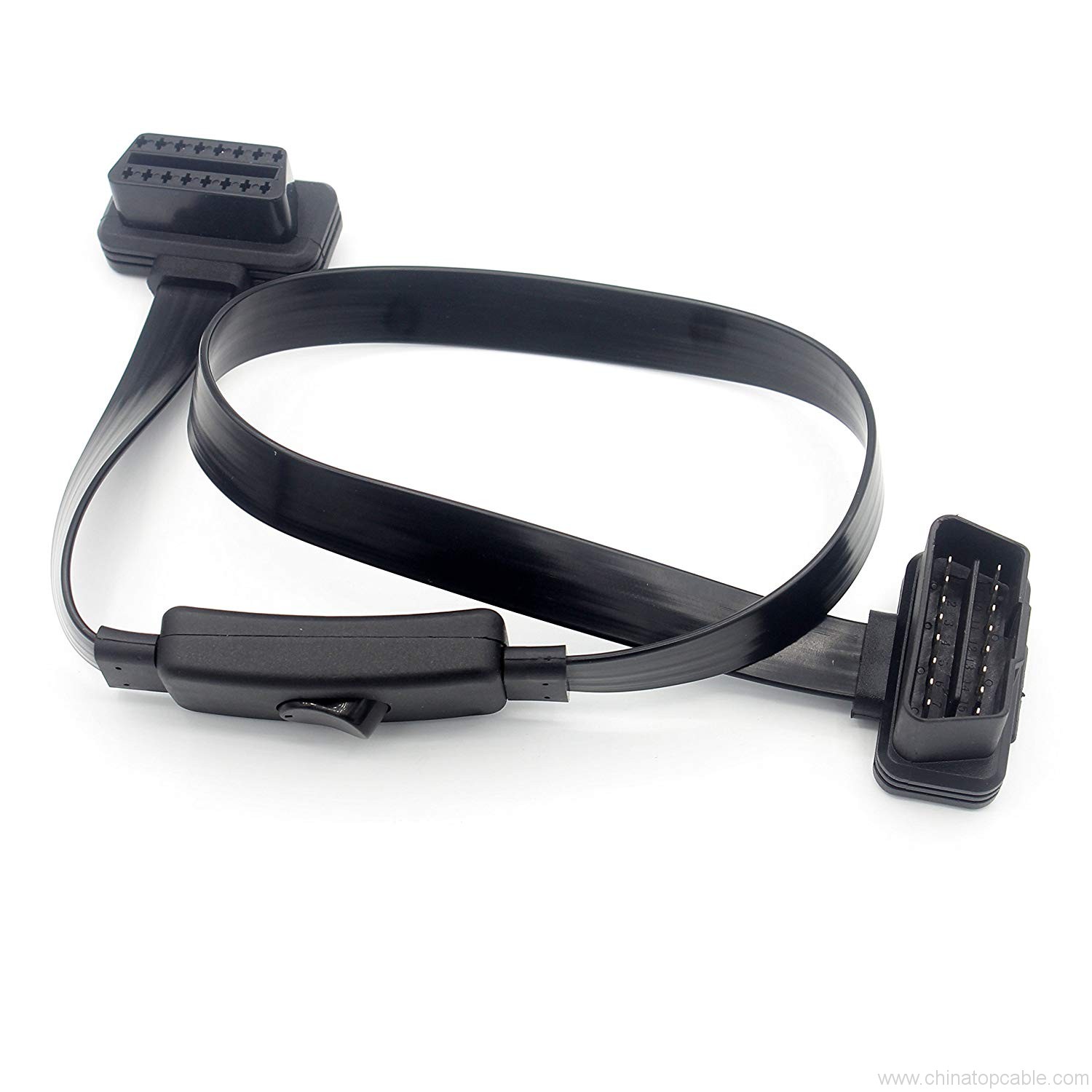 OBD II Extension Cable Male to Female 16 Pin Pass Through 60cm - Right ...