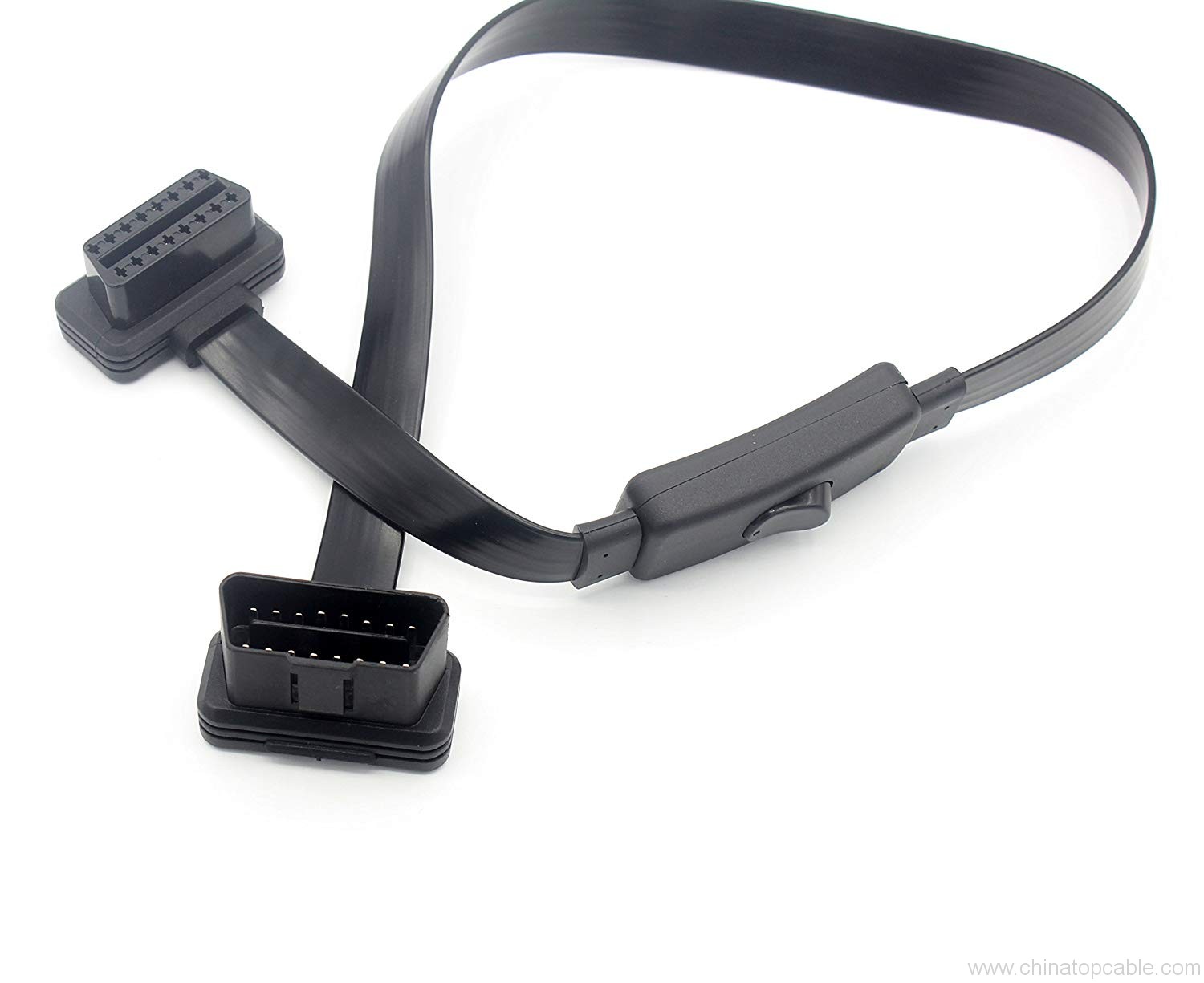 OBD II Extension Cable Male to Female 16 Pin Pass Through 60cm - Right ...