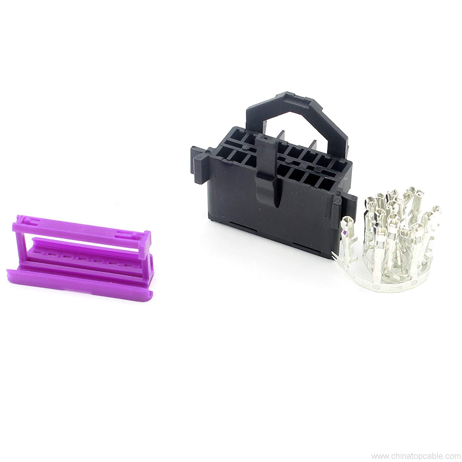 OBD II Female J1962 Replacement Connector with 16 Female Wire Sockets ...