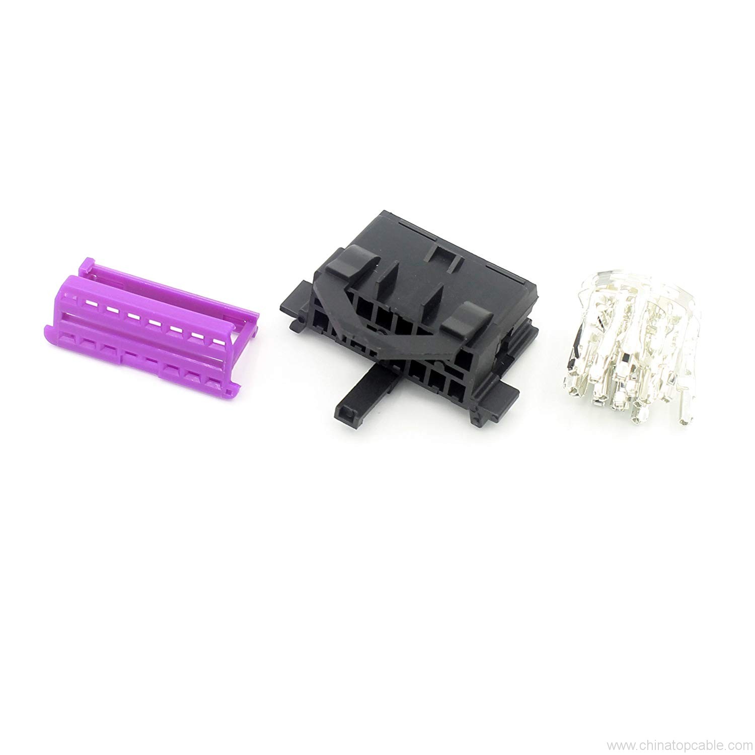 OBD II Female J1962 Replacement Connector with 16 Female Wire Sockets ...