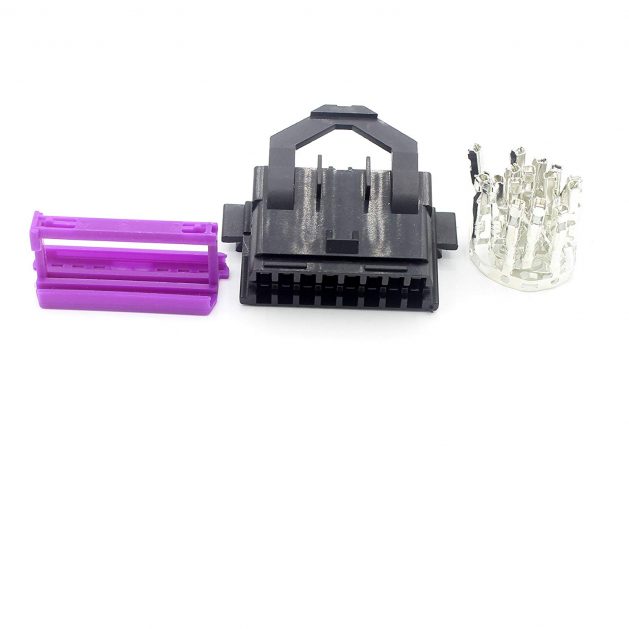 OBD II Female J1962 Replacement Connector with 16 Female Wire Sockets ...