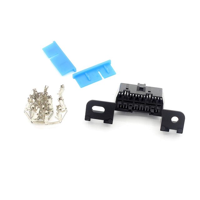 OBD II J1962 Female Replacement Connector With 16 Female Wire Sockets ...