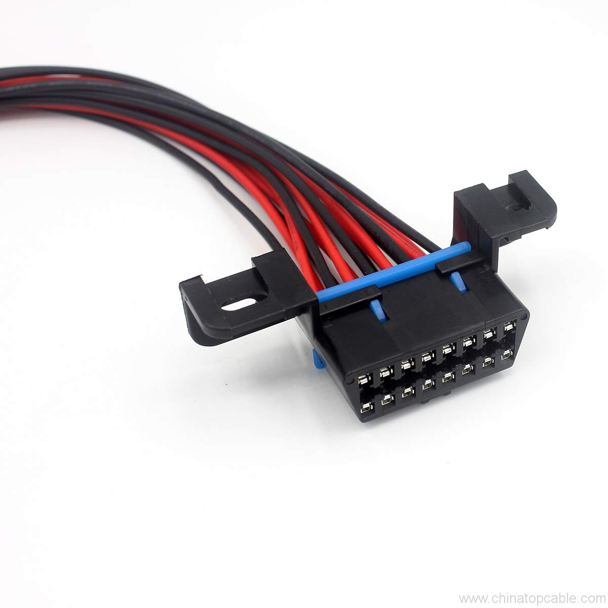 OBD II J1962 Female Replacement Connector With 16 Female Wire Sockets ...