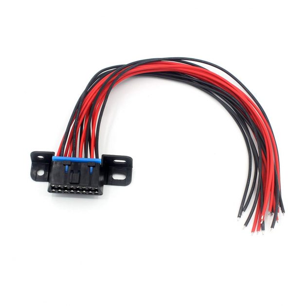 OBD II J1962 Female Replacement Connector With 16 Female Wire Sockets ...