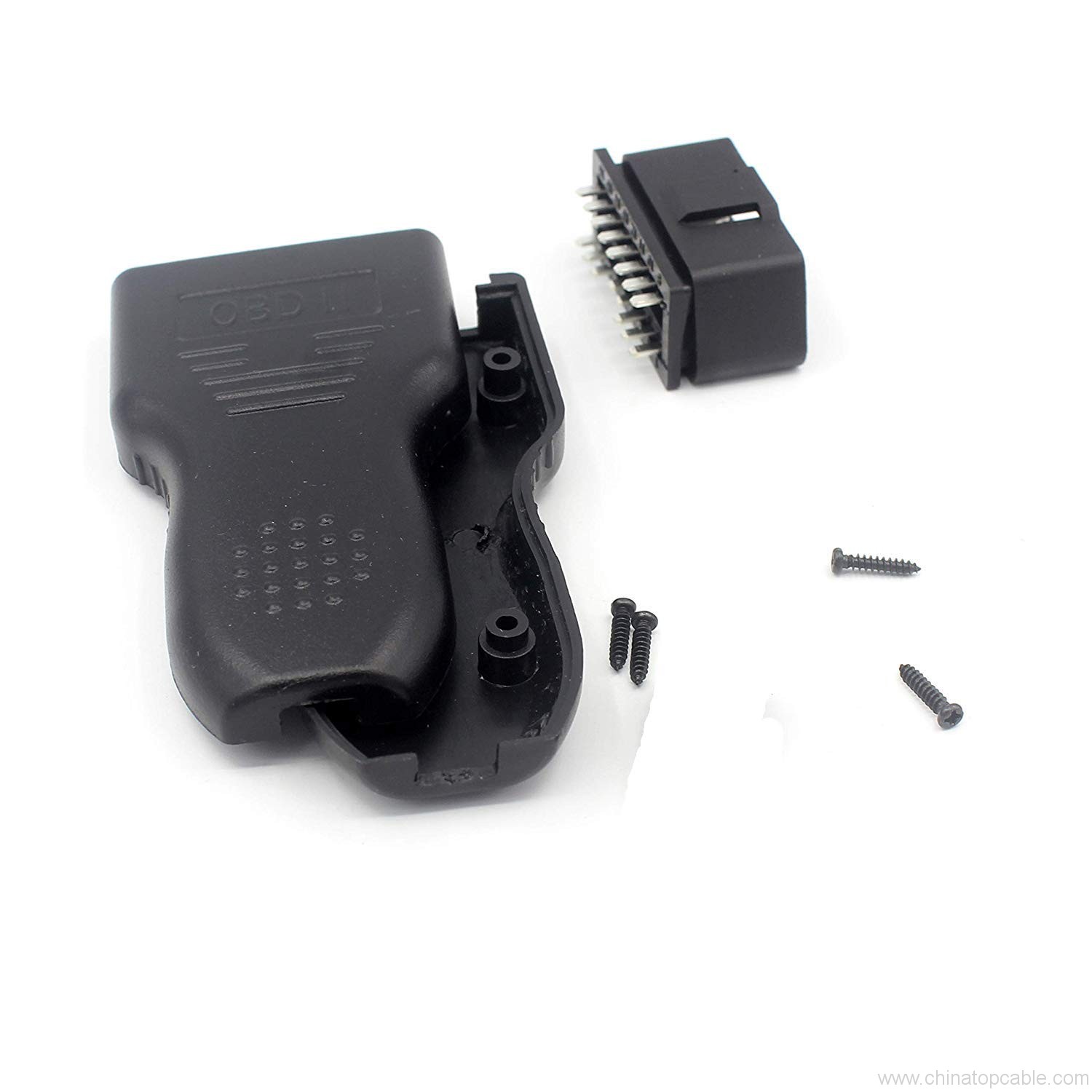 OBD II Male Connector 16 Pin Male Wiring Plug Adapter For OBD2 ...