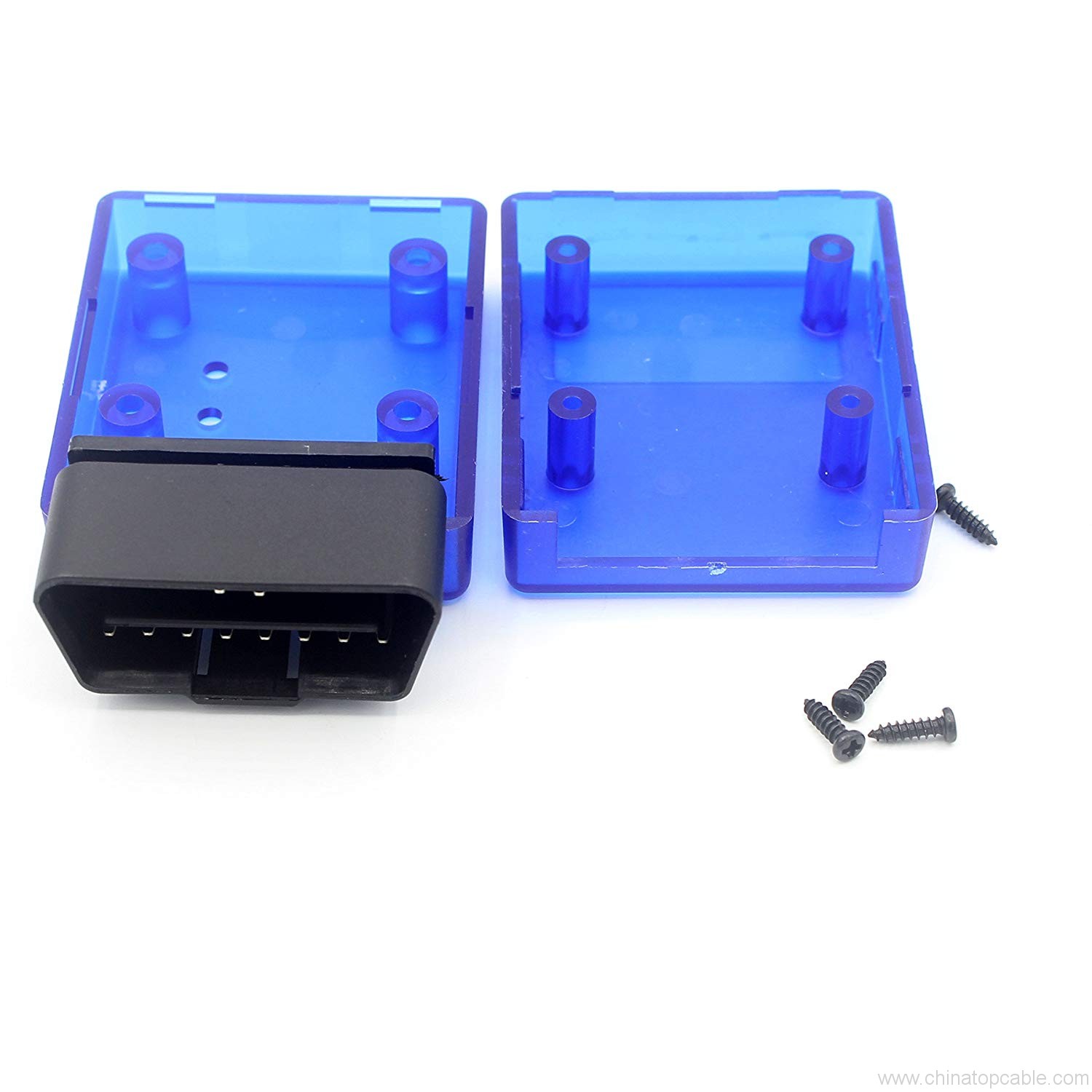 OBD II Male Connector With Diagnostic System Housing,Obd2 16 Pin Adaptor J1962 Connector Plug ...