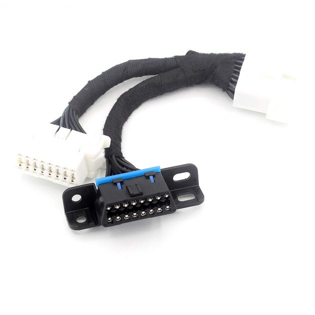 OBD-II Splitter Y Cable,1 Male to 2 Female OBD2 Full 16 Pin Pass ...
