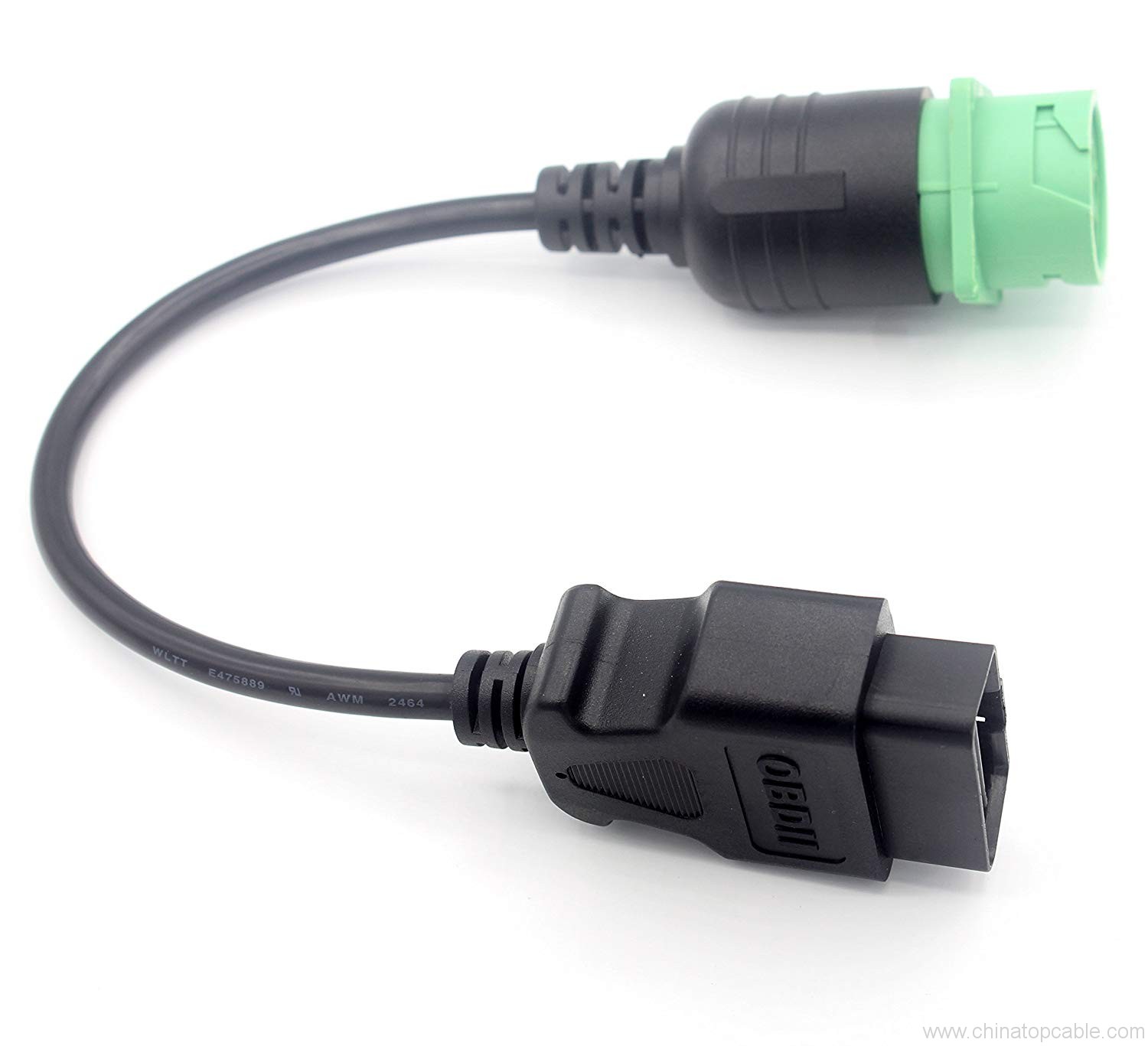 SAE J1939 9 Pin to OBD2 16 Pin Plug Adapter cable for Truck GPS Tracker ...
